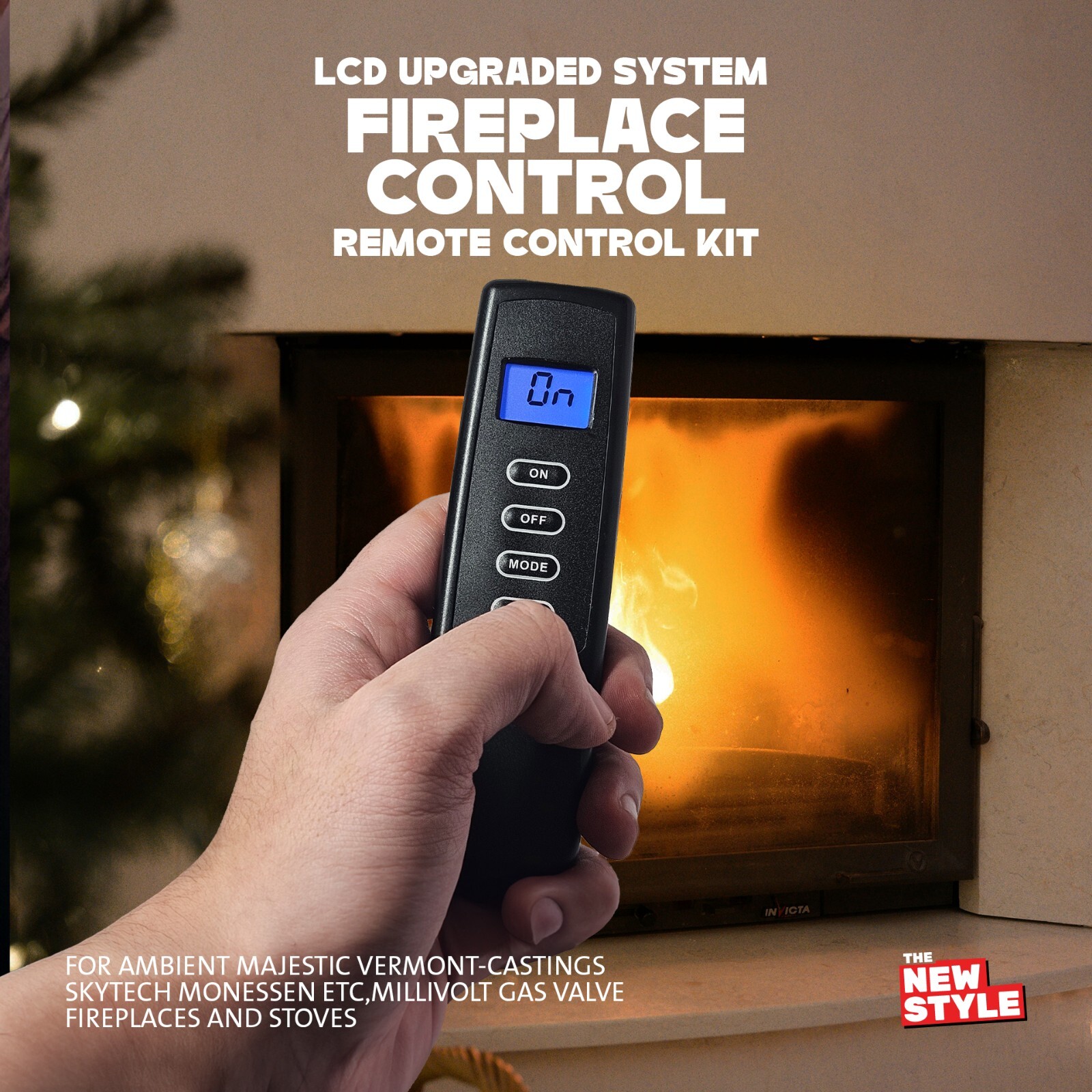 Upgraded Remote Control Thermostat Kit,for Millivolt Gas Valve ...