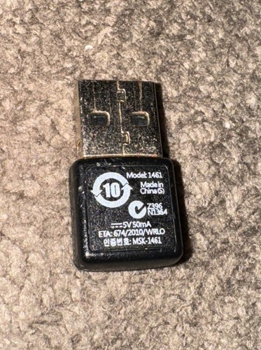 Microsoft Receiver USB Wireless Dongle- Mouse Keyboard- Model 1461 B3-3 ...