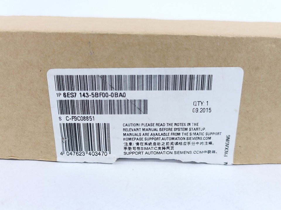 Siemens 6ES7143-5BF00-0BA0 SIMATIC ET 200AL Digital Input/Output Module ...