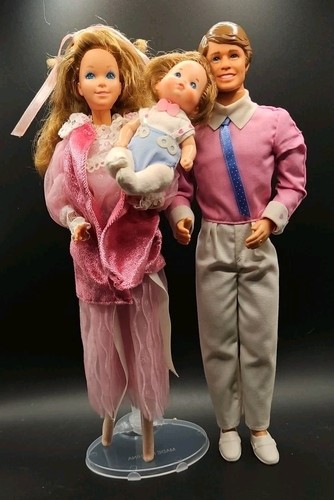 Vintage Barbie Mattel Heart Family Doll Mom Dad Kid Baby Original ...