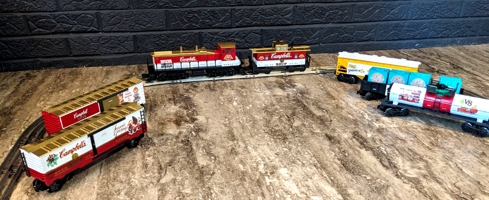 Campbell's Soup Train Set 125th Anniversary With Diesel Engine 5 Cars ...