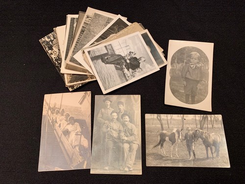 Vintage Black And White Postcard Photo Lot Of 23 Written On Stamped | eBay