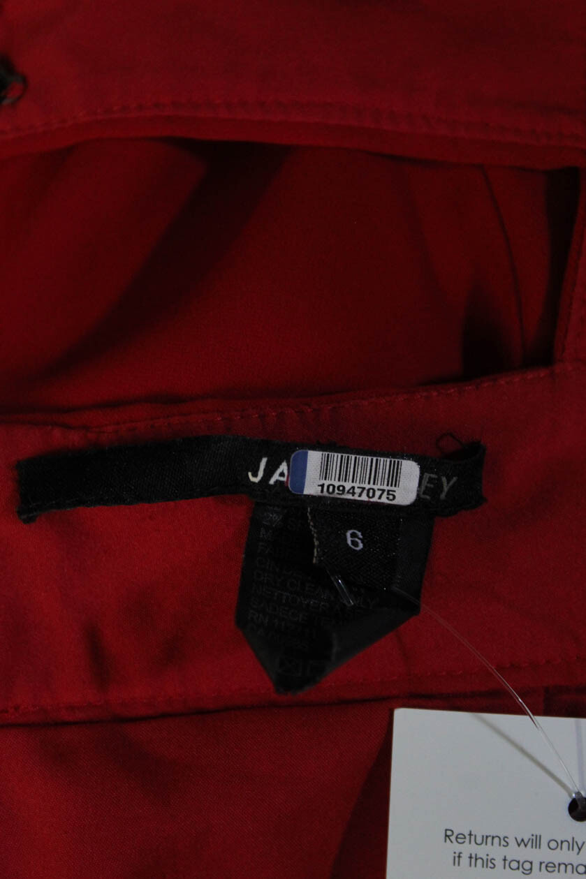 Jay Godfrey Womens Red Retro Ruffle Jumpsuit Size 6 10947075 | eBay