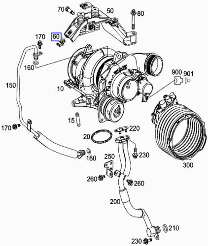 Mercedes OEM Body Chassis Clip Nut Fastener Chrome Jacket A0004900027 ...