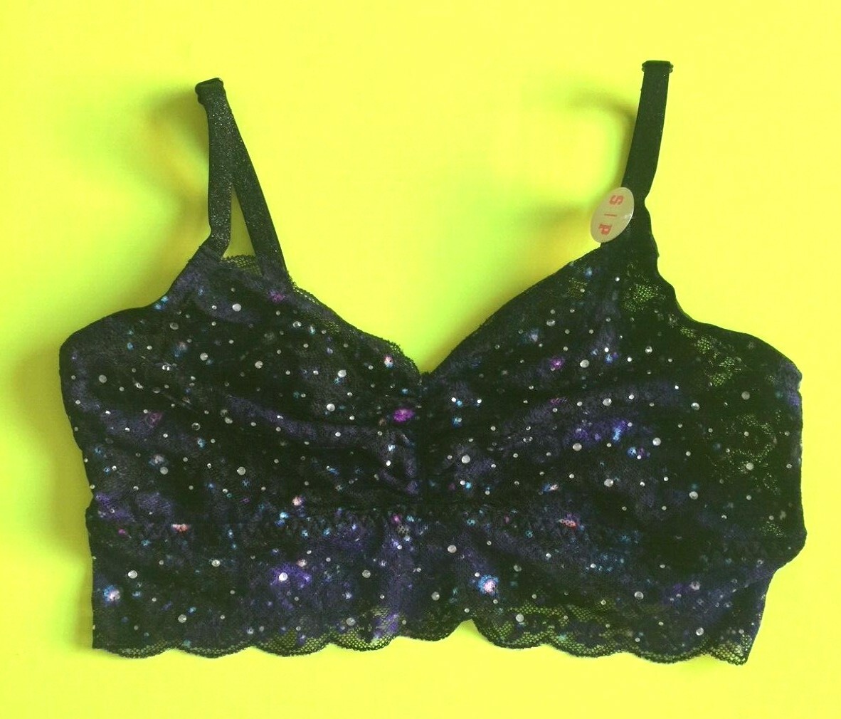 Victoria's Secret PINK Lace Bling Rhinestone BRALETTE BRA U pick COLOR ...