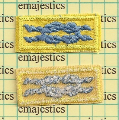 BSA CUB MASTER TRAINING AWARD SQUARE KNOT PATCH LIGHT-BLUE CLEAR ...