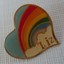 Vintage Rainbow Heart Personalized Pin Many Names to Choose From | eBay