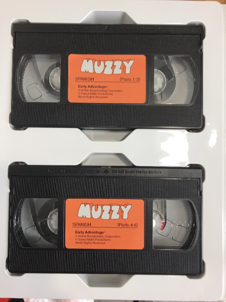 BBC Muzzy Spanish Video Language Course 5 VHS 1 CD 2 Cassettes ...