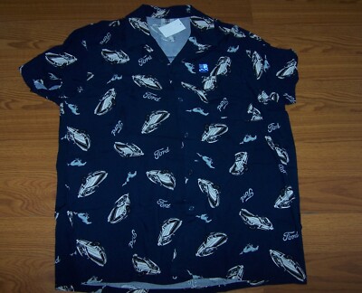 Size XL Mens Ford Mustang Button-Down Woven Shirt | eBay
