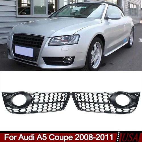 For 2008-2011 Audi A5 Standard Bumper Honeycomb Mesh Fog Light Lamp ...
