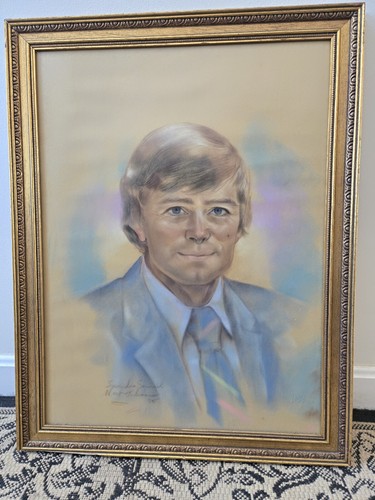 Sandra Samuel 1925 Realist Pastel Painting Portrait Gentleman | eBay