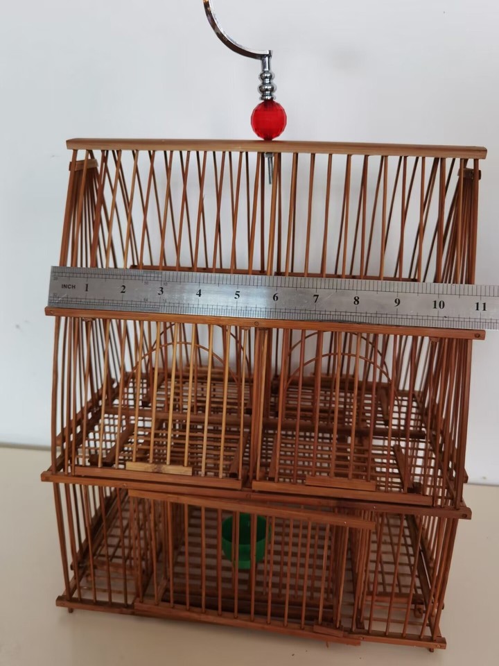 New 6-Door Bambo Birdcage Repeating Trap Cage for Birds Catch Birds ...