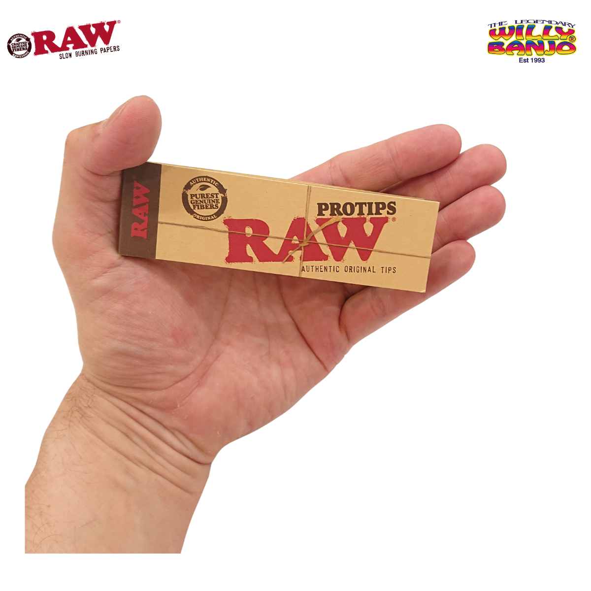 RAW PRO TIPS FILTER ROACHES Extra Large Perforated roach PAPER NATURAL ...