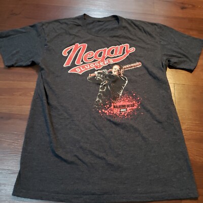 The Walking Dead Neegan Sluggers Graphic T Shirt Mens Size Large Gray ...