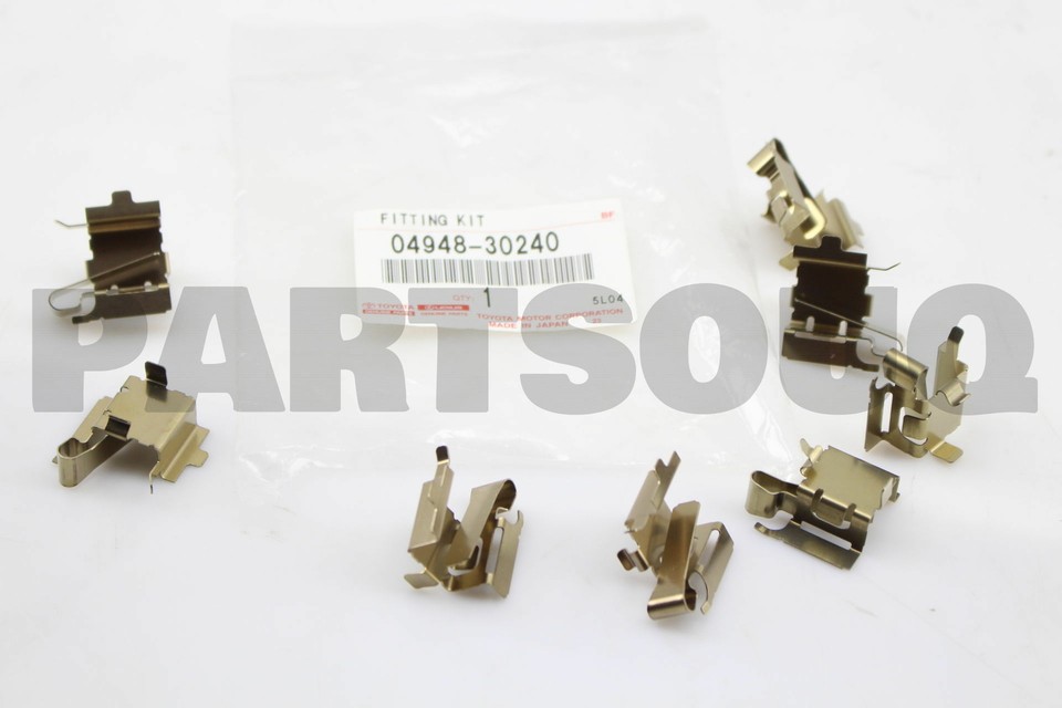 0494830240 Genuine Toyota FITTING KIT, DISC BRAKE, REAR 04948-30240 | eBay