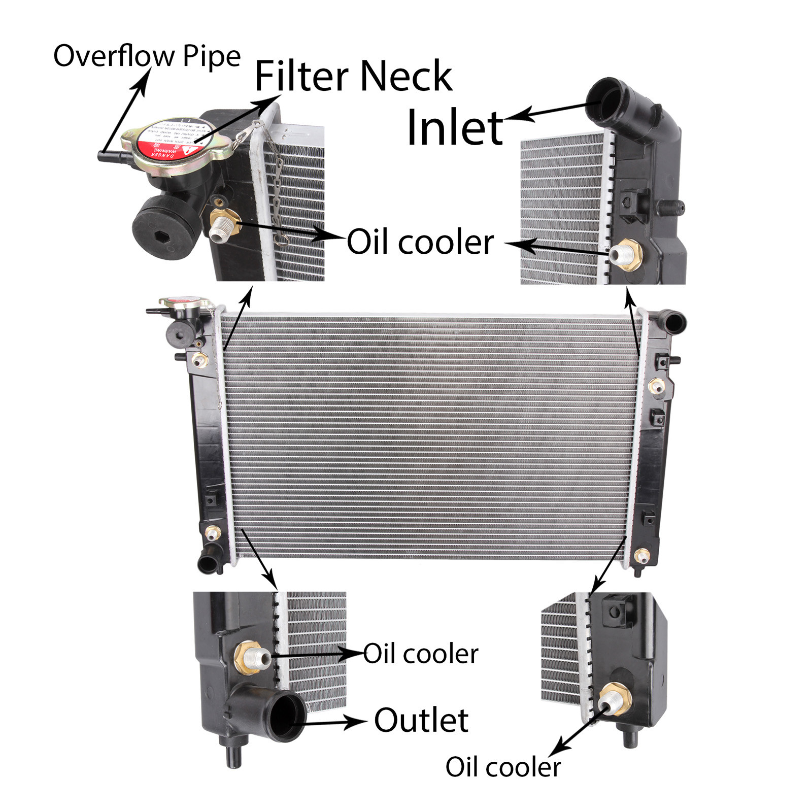 Premium Radiator for Holden VT VX COMMODORE V6 1997-2002 AT/MT Dual Oil ...