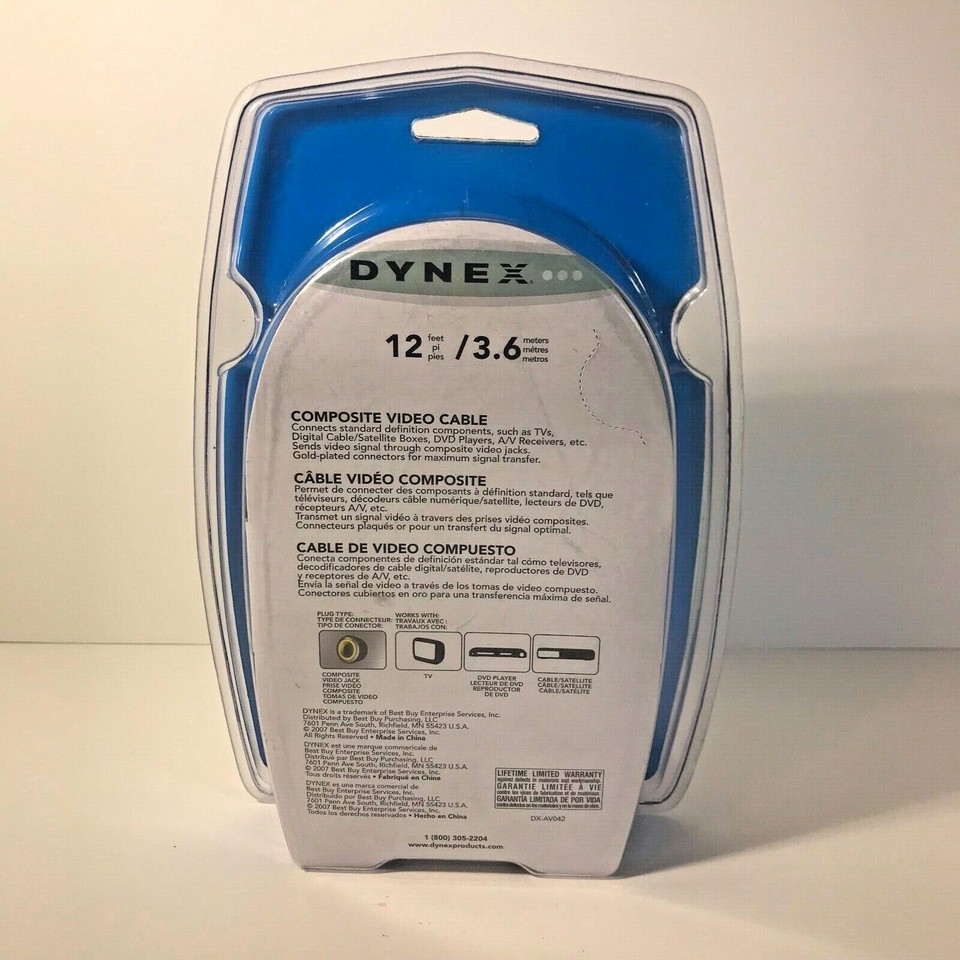 Dynex Composite Video Cable 12 feet | eBay