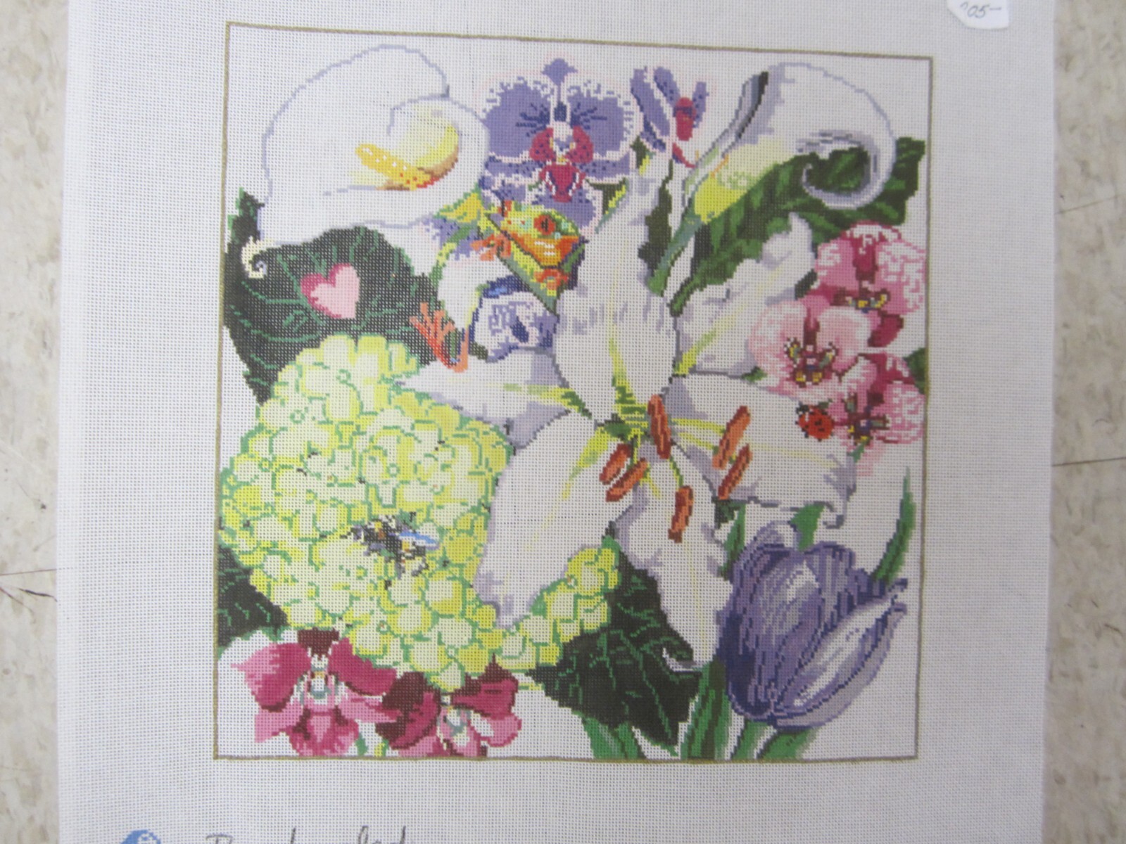 Needlepoint Canvas "Bedazzled" by Sandra Gilmore Hand Painted | eBay