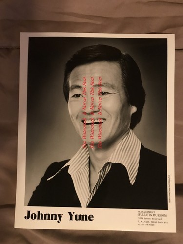 Korean Johnny Yune Actor Singer Comedian Original Promotional ...