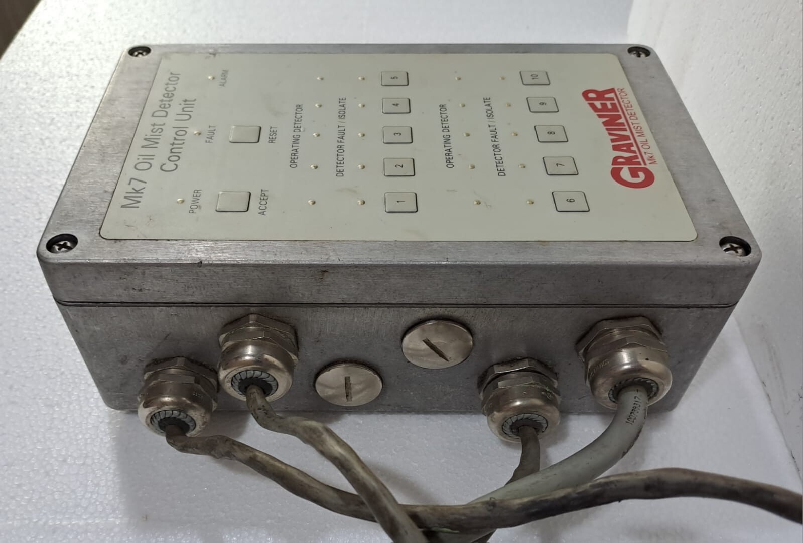 KIDDE GRAVINER MARK 7 OIL MIST DETECTOR CONTROL UNIT WITH MEMBRANE ...