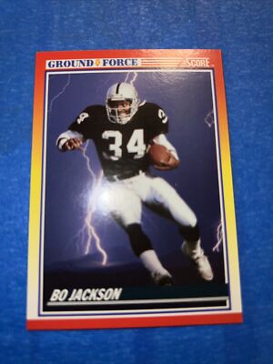 1990 Score Bo Jackson Ground Force #330 Oakland Raiders | eBay