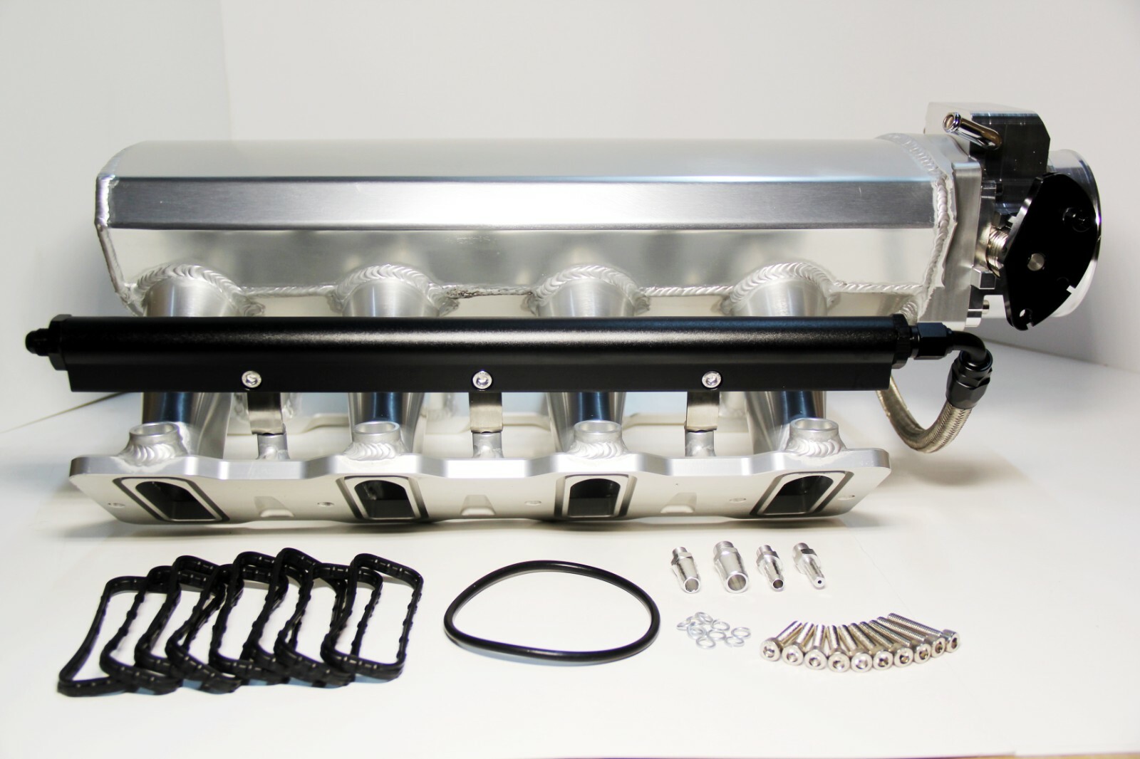 92MM ALUMINUM LS1 LS2 LS6 INTAKE MANIFOLD 5.3L 6.0 5.7L SILVER W ...