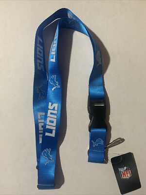 Detroit Lions NFL Blue Lanyard | eBay