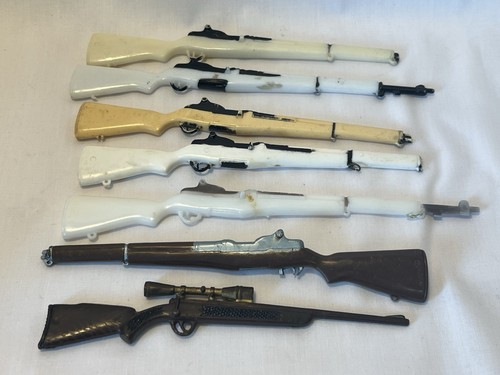 Vintage 1960s GI Joe Hasbro Combat Weapon Lot ~ 7 Guns ~ All Have Flaws ...