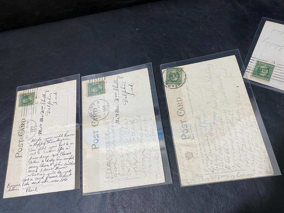 Thanksgiving holiday antique postcards vintage postcard lot of 8 cards ...