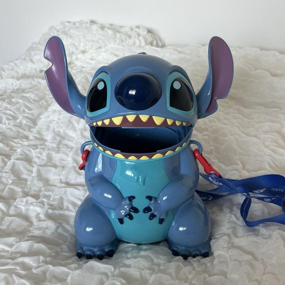 Stitch Popcorn Bucket Disney Park Used Small Scratches Collectible 66t ...
