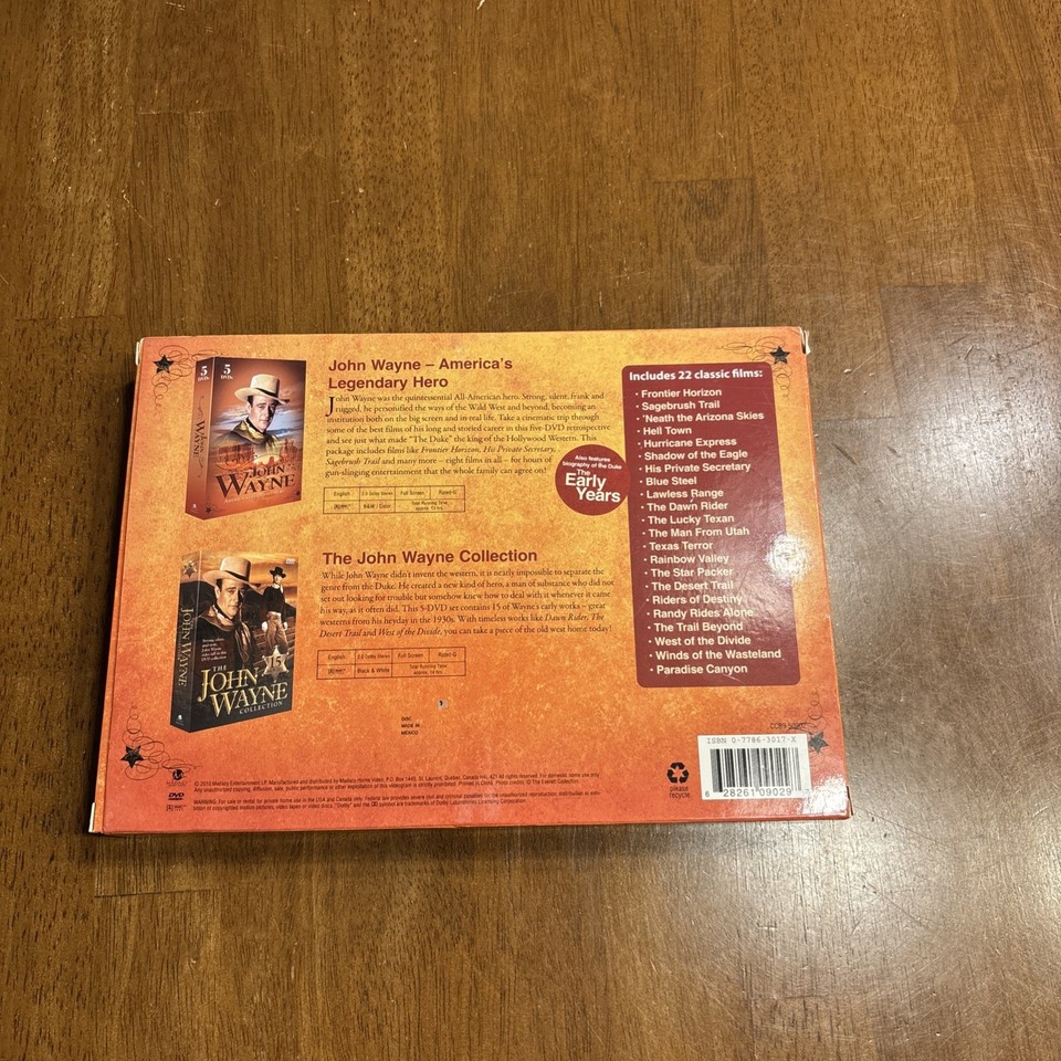 John Wayne 22 Classic Movies Biography 10 DVDs Collectors Edition | eBay