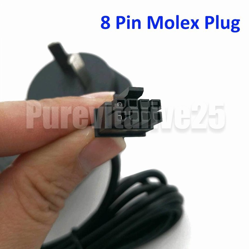 Replacement NBN Modem Power Supply Cord 8 Pin Molex Plug Cable 1A 12V ...
