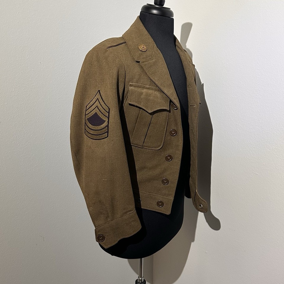WWII USAAF 8th Air Force Uniform Set Named To Master Sgt Tunic Cap ...