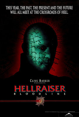 HELLRAISER BLOODLINE Movie Poster Pinhead Clive Barker | eBay