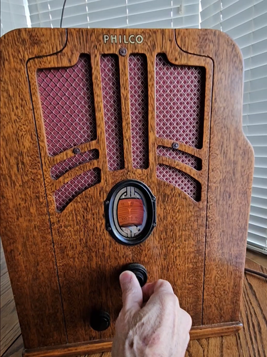 Old Antique Wood Vintage Philco 610 Tombstone Radio Restored with ...