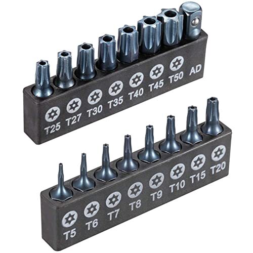 ARUCMIN 16-Piece Security Torx Bit Set T5-T50, Tamper Resistant Star ...