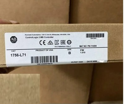 1756-L71S Allen Bradley ControlLogix Logix 5571S Safety PLC AB 1756L71S ...