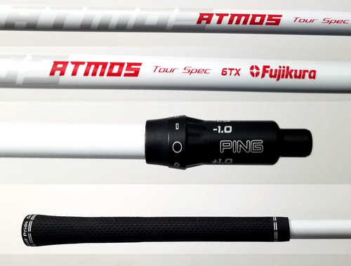 PING FUJIKURA ATMOS RED Tour Issue 6TX Stiff Driver Shaft G440 G430 10k ...