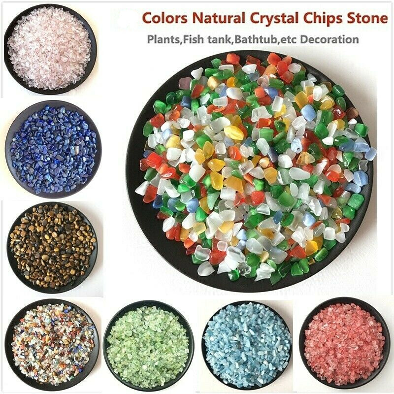 CRYSTAL GEM CHIPS - Mini Crystals Polished Stones Bulk Gemstones Gems ...