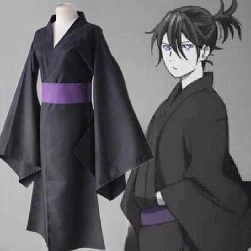 Black Yukata Anime Anime Young Girl Face Character Short Black Hair