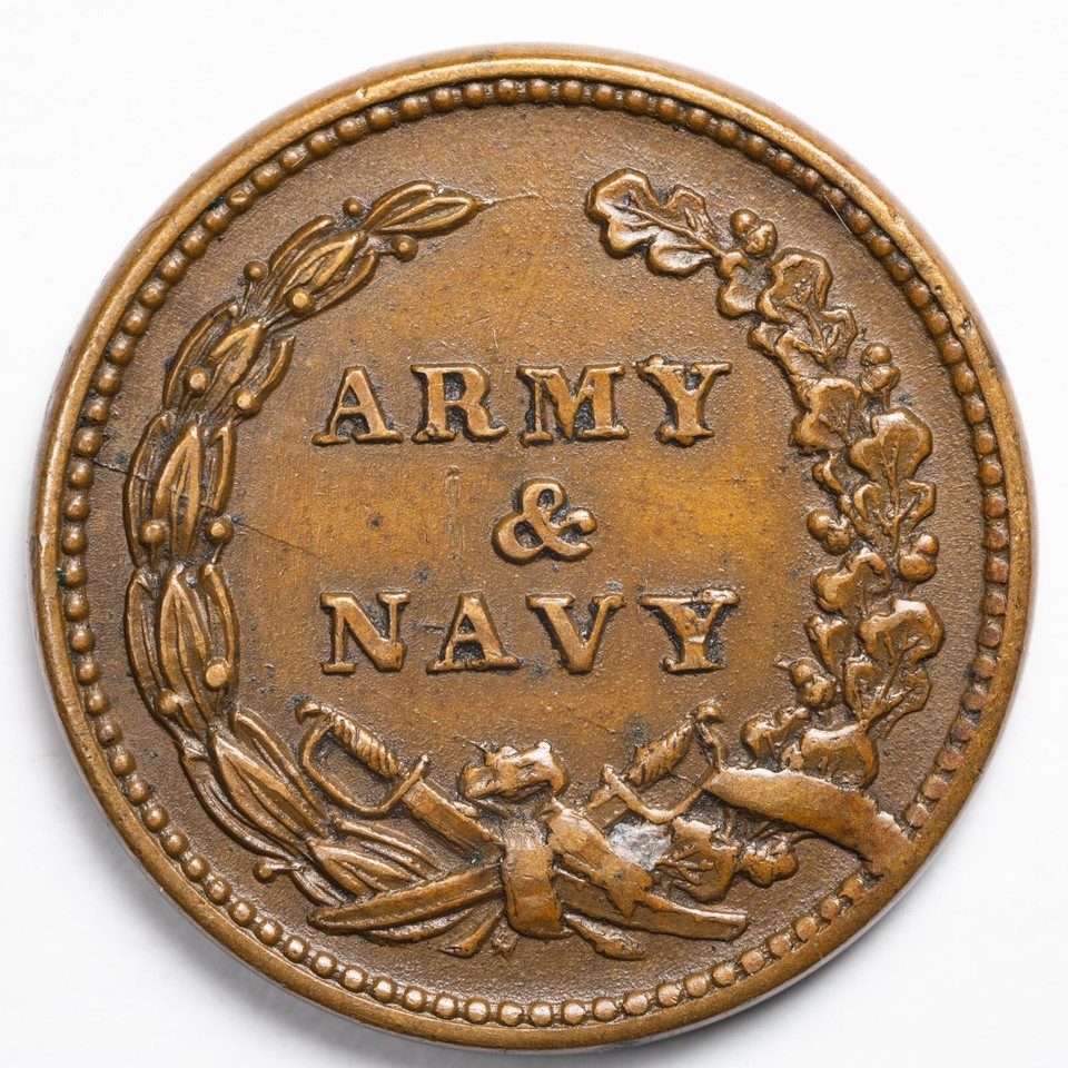 1863 AU/UNC Army & Navy Patriotic Civil War Token CWT | eBay