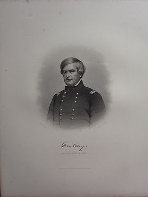 1863 ORIGINAL AMERICAN CIVIL WAR PRINT & BIOG MAJOR-GENERAL C. M. CLAY ...