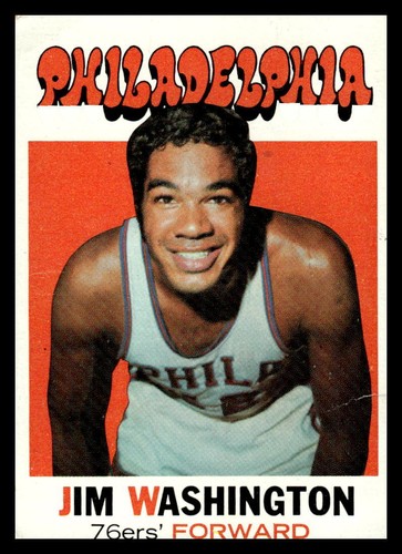 1971 Topps Jim Washington #28 Philadelphia 76ers Basketball Card | eBay