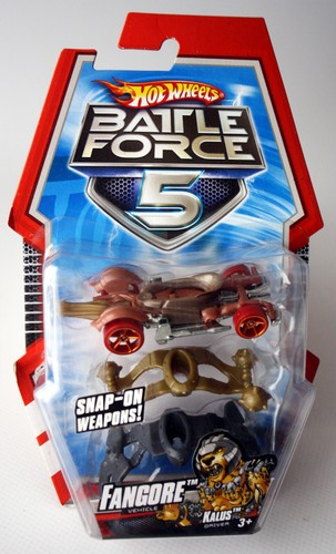 RARE 2009 HOT WHEELS BATTLE FORCE 5 FANGORE VEHICLE & KALUS DRIVER NEW ...