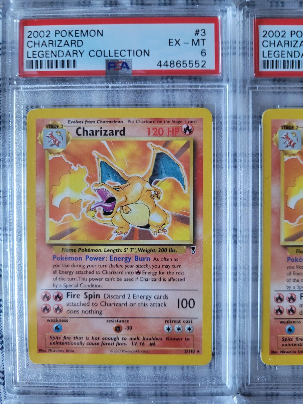 2002 Pokemon Charizard Legendary Collection PSA 1-10 Collection 10 ...