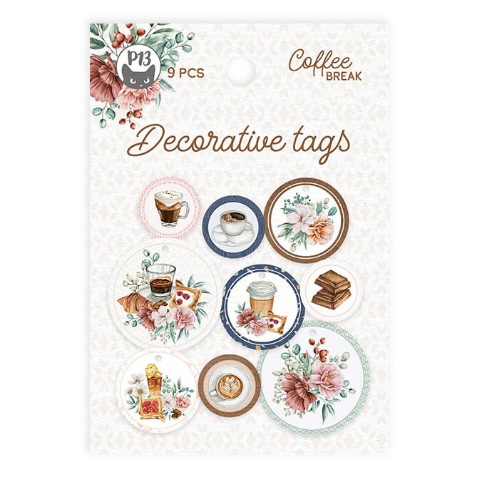 4 Pack Coffee Break Double-Sided Cardstock Tags 9/Pkg-#01 P13COF21 | eBay