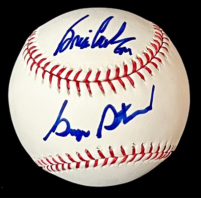 YANKEES OWNER GEORGE STEINBRENNER & BRIAN CASHMAN SIGNED MAJOR LEAGUE ...