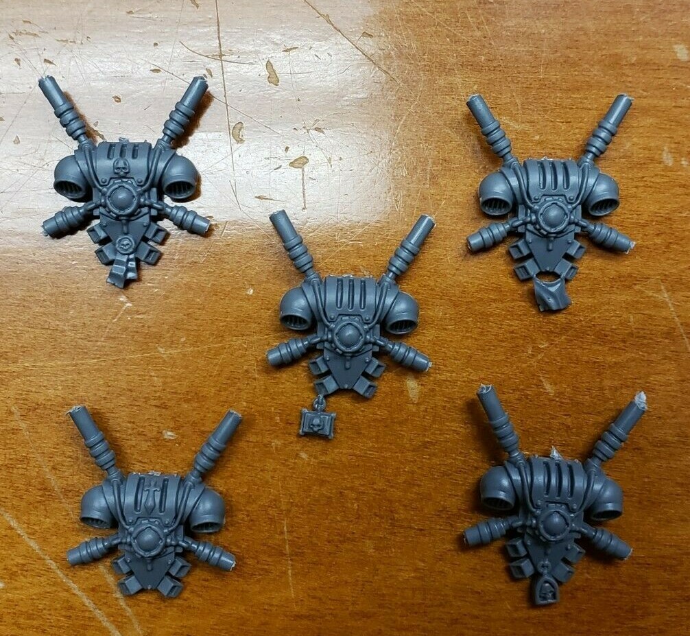 Warhammer 40k Grey Knight Bits Strike Squad Teleporter Backpacks x5 ...