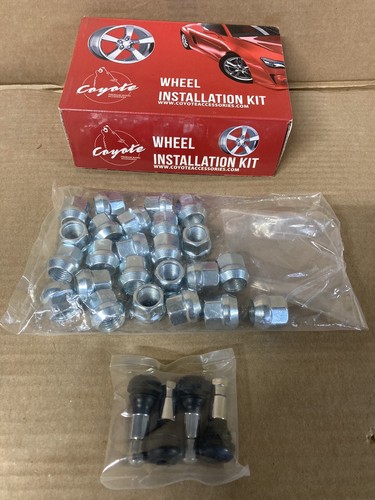 NEW Coyote Accessories M14-1.5 Wheel 24 Lug Nut Wheel Kit w/ Valve ...