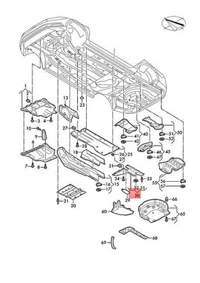 Genuine VW SKODA Arteon Passat 4Motion Variant Underbody Trim ...
